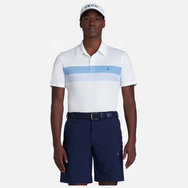 SS COOL FX CHEST STRIPE POLO - Eagle Golf